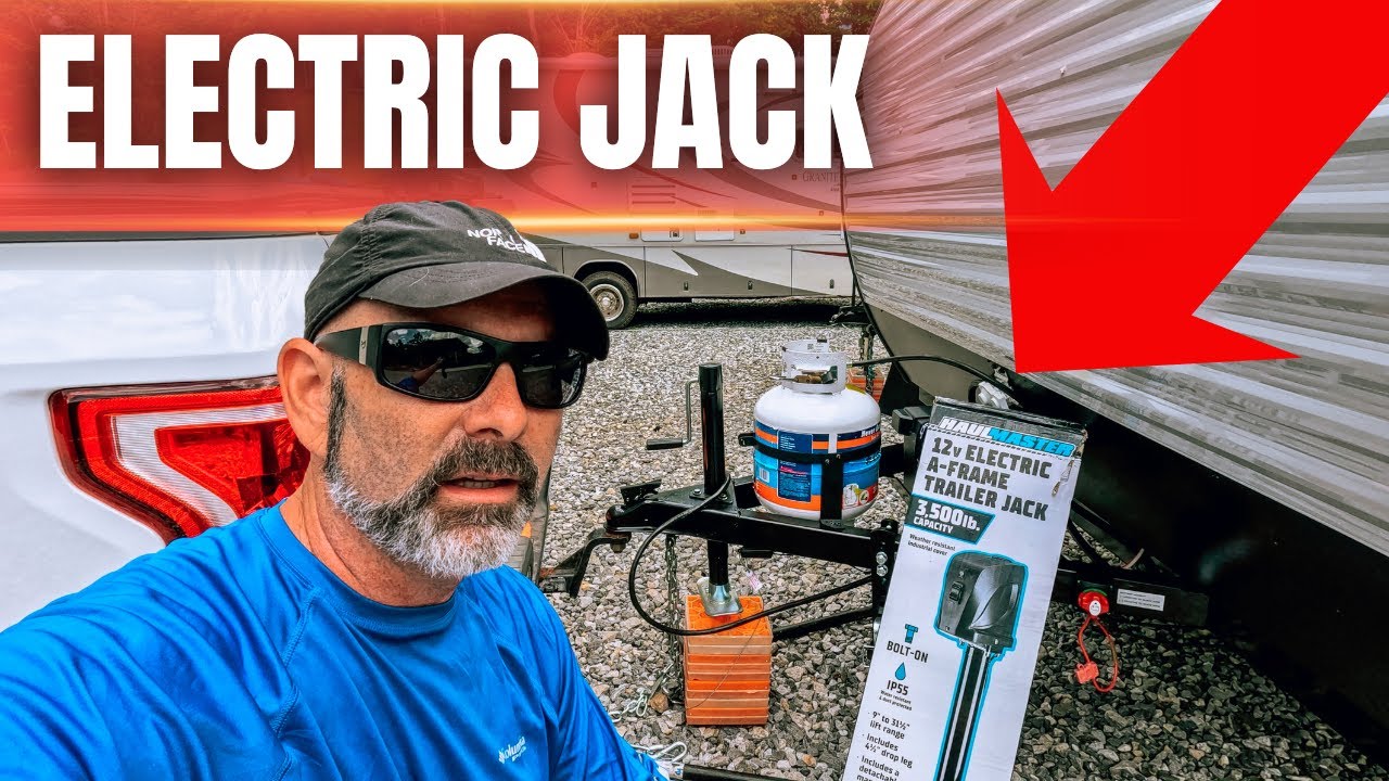 EASY Electric Trailer Jack Install - YouTube