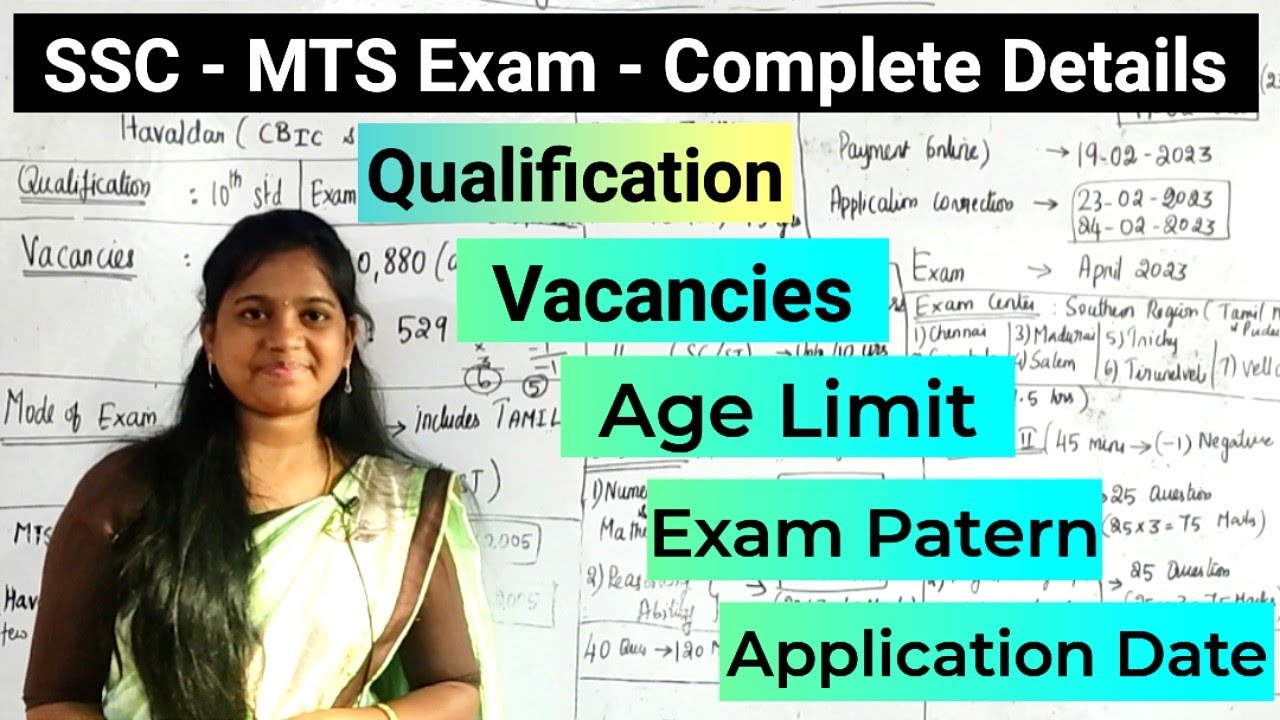 SSC - MTS EXAM - Notification - Complete details - Qualification ...