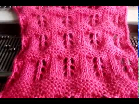 Knitting design in Knitting machine - YouTube