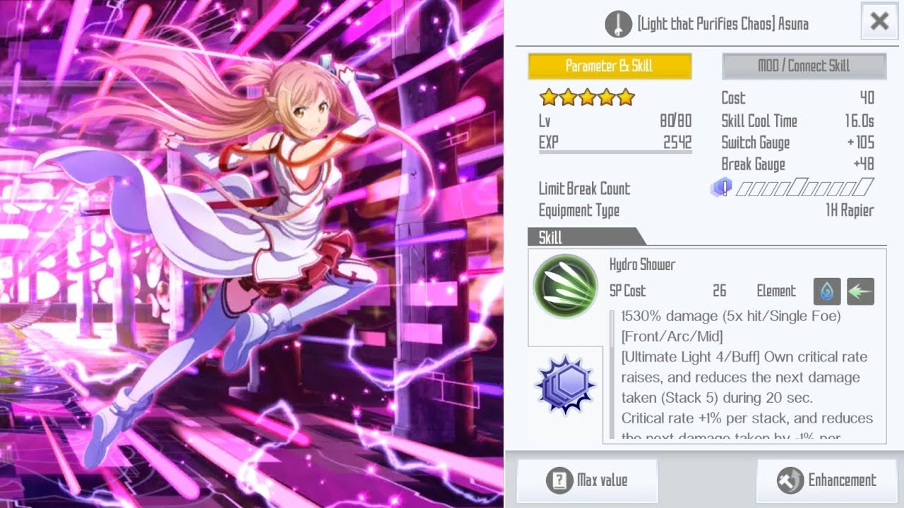 SAOIF Skill test - Light that Purifies Chaos (Asuna - Accel) - YouTube