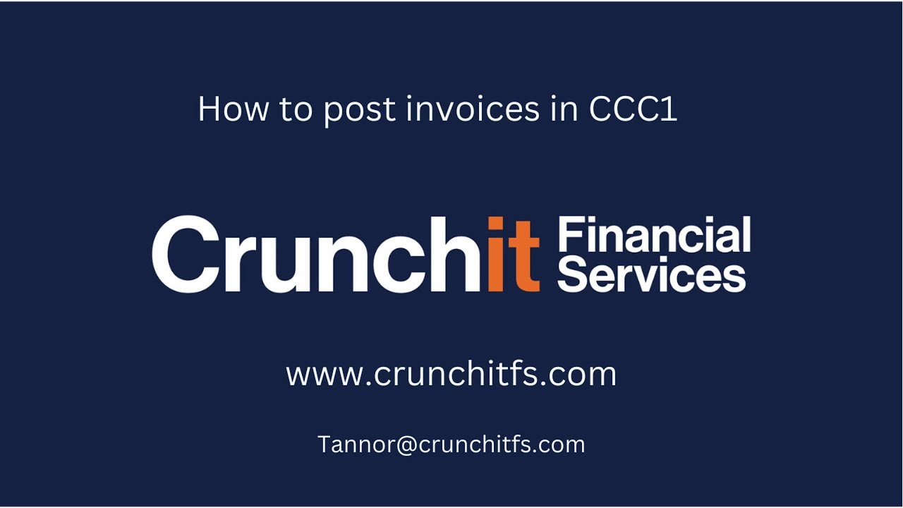 How to Upload Invoices Correctly in CCC1 & Ensure They Flow into Your ...