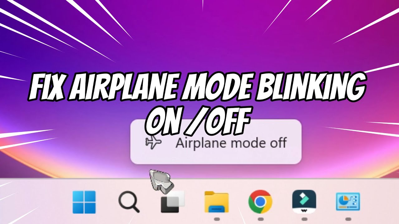 Fix Airplane Mode Blinking on off Windows 11 10 - YouTube