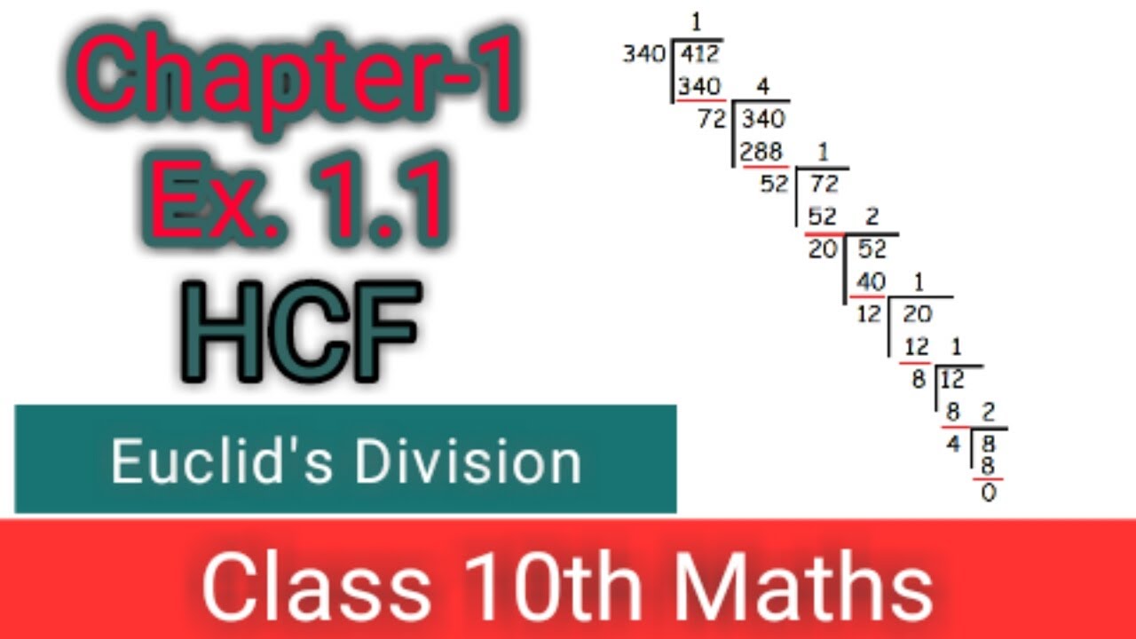 Class 10th Maths Chapter-1 ex 1.1 | Q1 (Real Numbers) NCERT | CBSE ...