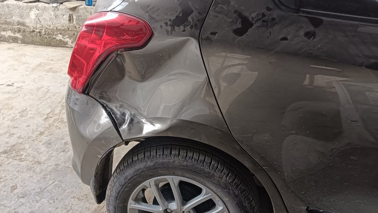 (Swift)quarter panel full damage dry dent work 100% colour saving🔥🔥🔥 ...
