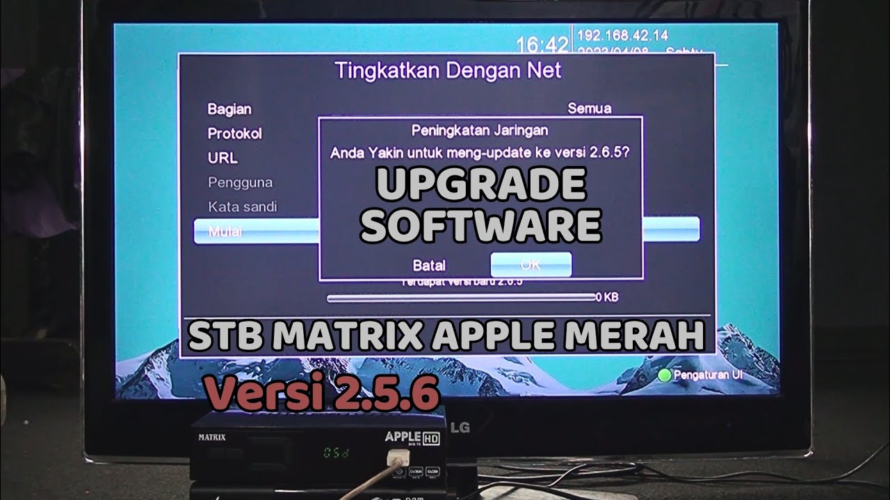 Upgrade Software STB Matrix Apple Merah V2.6.5 - YouTube