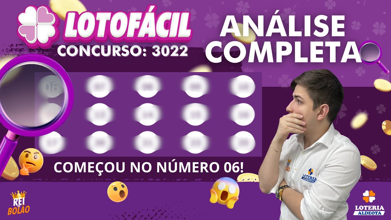 SURPRENDENTE 😱 ANÁLISE COMPLETA RESULTADO LOTOFÁCIL 3022 ! - YouTube