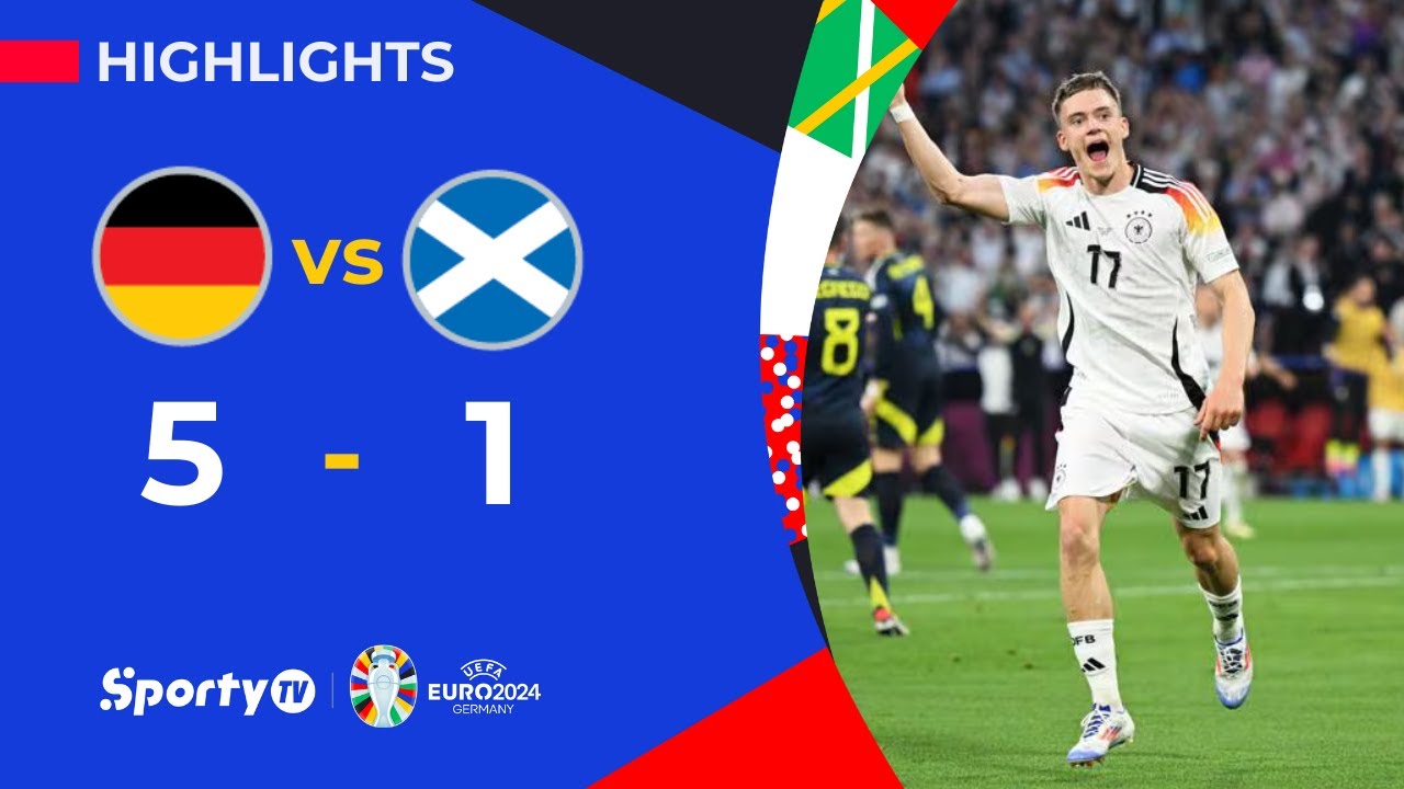 UEFA EURO 2024 - Germany vs Scotland 5-1 Extended Highlights | SportyTV ...