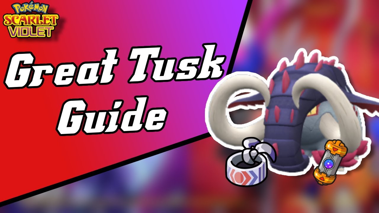 How to use Great Tusk- Moveset Guide! Pokemon Scarlet and Violet! - YouTube