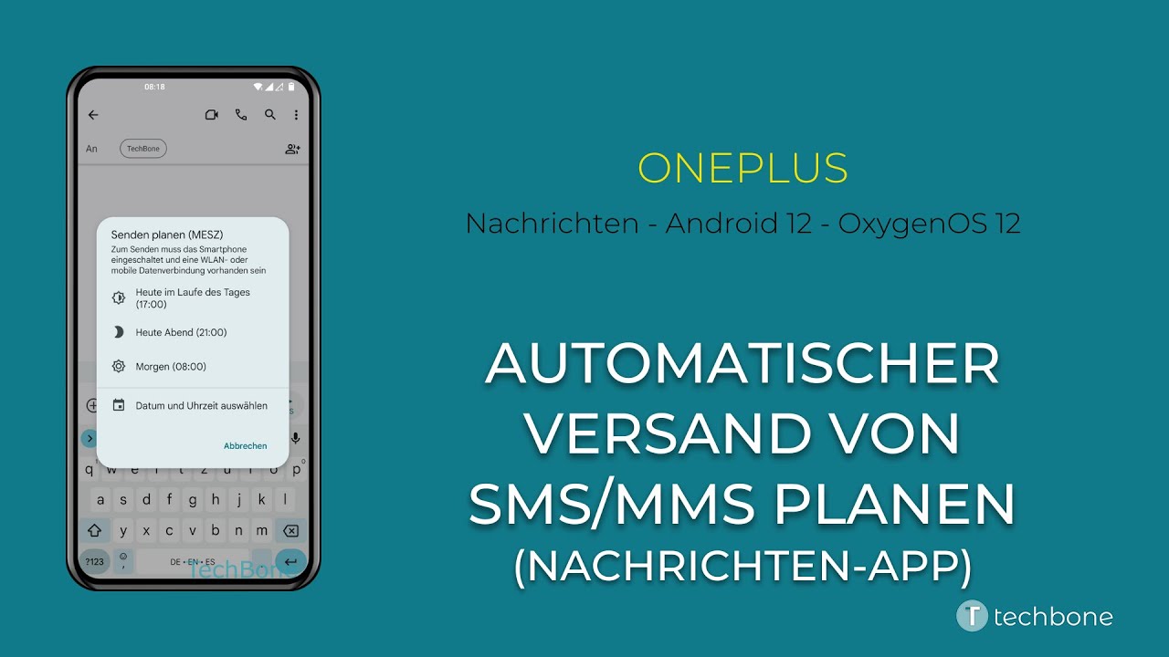 Automatischer Versand von SMS/MMS planen (Nachrichten-App) - OnePlus ...