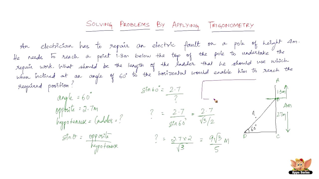 How to solve problems on applications of trigonometry? - Vol. 3/8 - YouTube