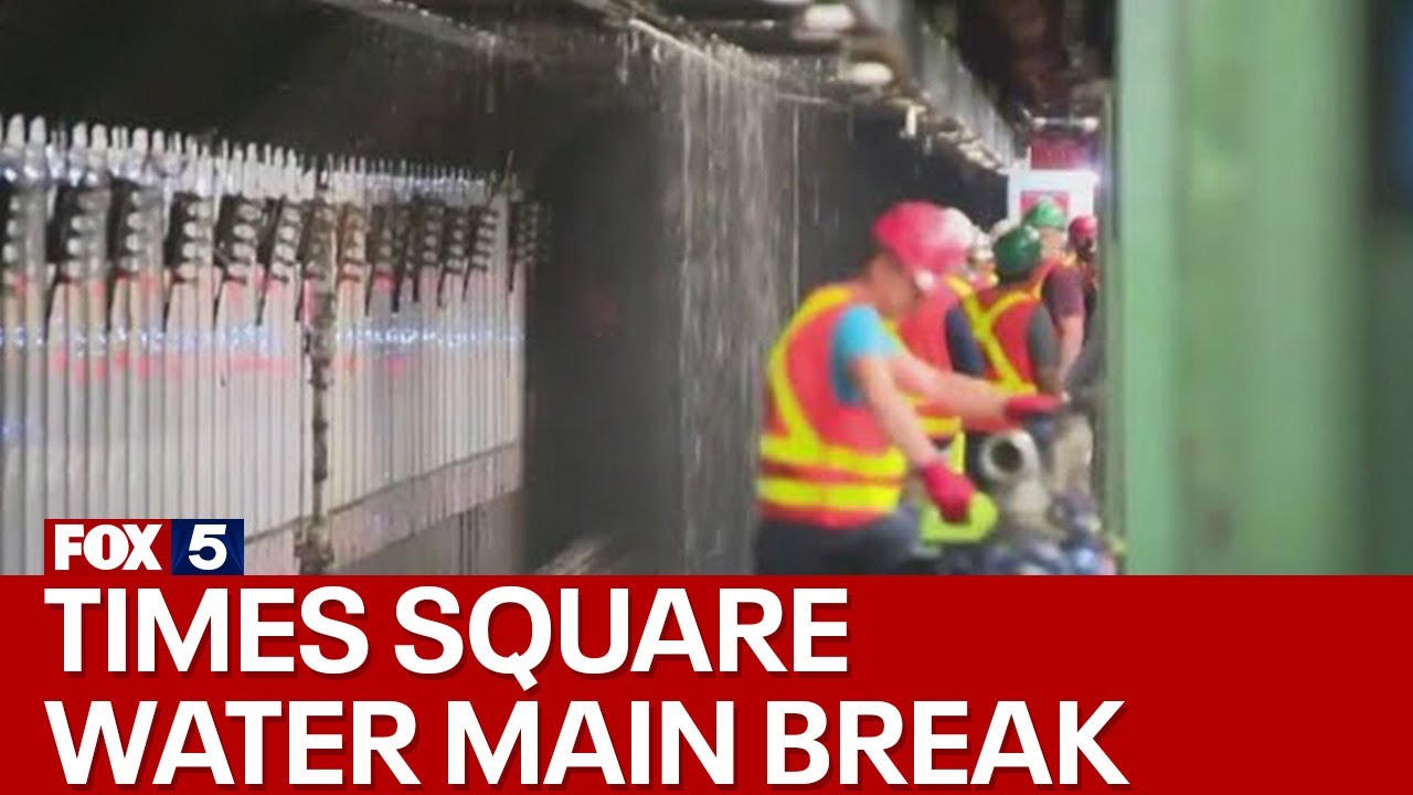 Times Square water main break floods streets, disrupts subway service ...