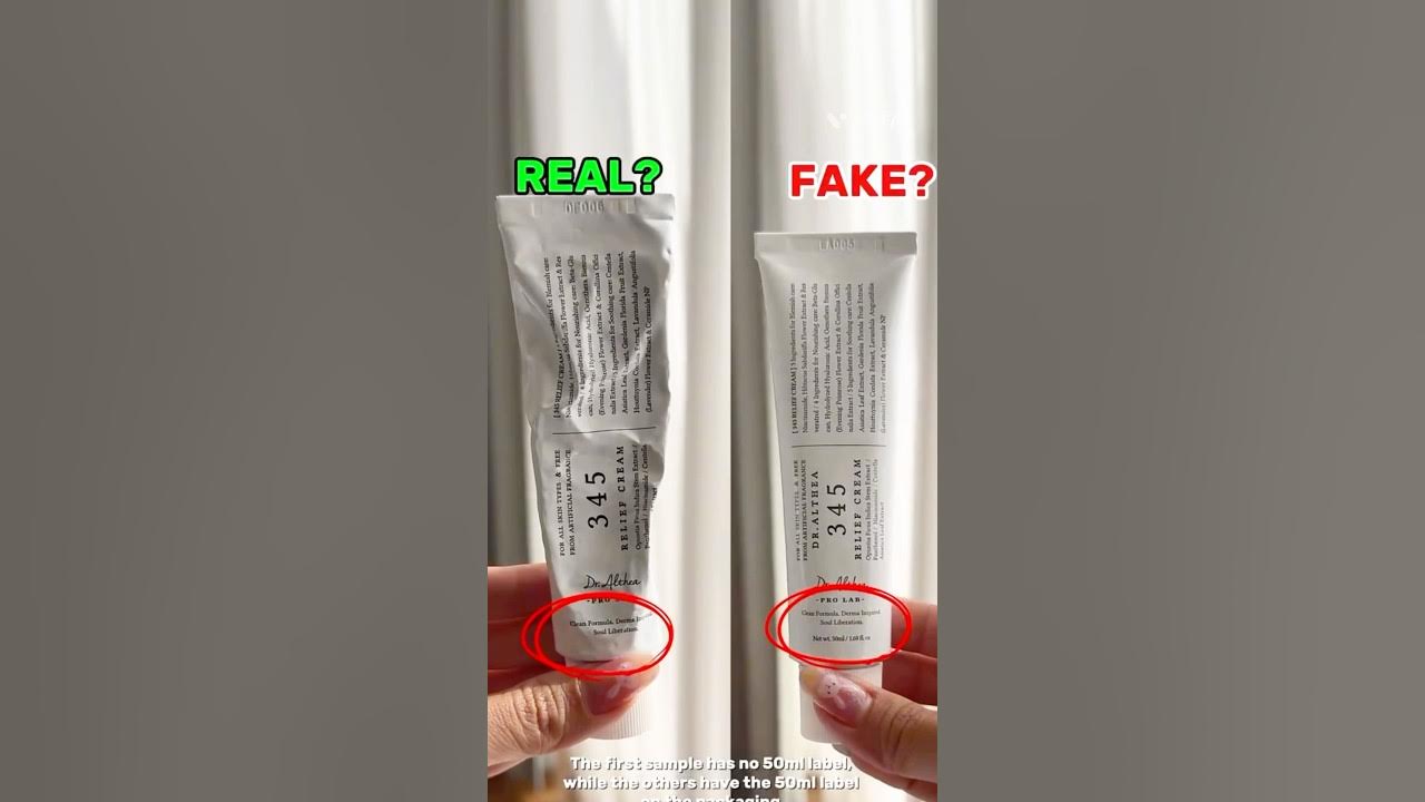 Dr. Althea 345 Moisture Cream Fake vs. Original – How to Spot the Difference! #fakevsoriginal ...