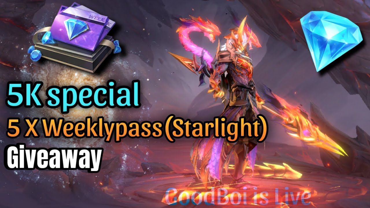 5x Weekly Pass & Diamonds 💎 Giveaway for PROMO SKINS | Mlbb Giveaway ...