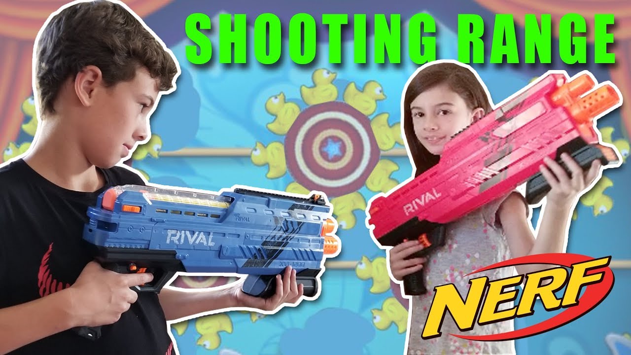 Nerf Trick Shot Shooting Range - YouTube