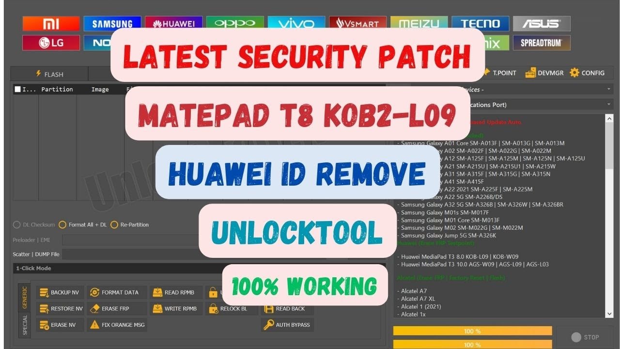 MatePad T8 Huawei ID Remove UnlockTool ! Huawei Tab KOB2 L09 Android 10 ...