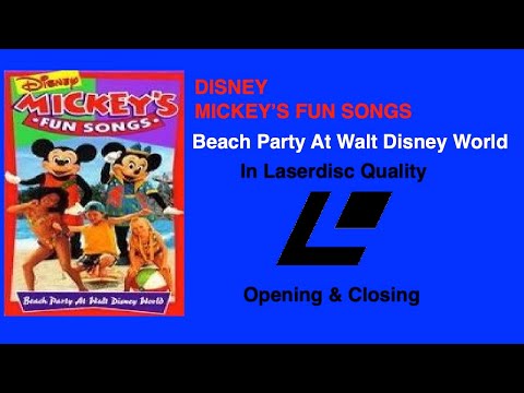 Disney Mickey's Fun Songs Beach Party at Walt Disney World Laserdisc Opening and Closing (1995)