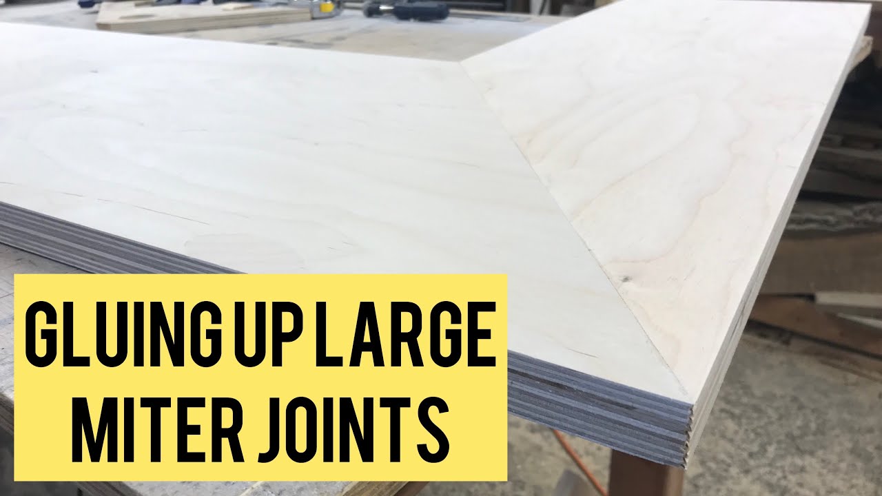Gluing Up a Large Miter Joint - Simple Clamping Jig - YouTube