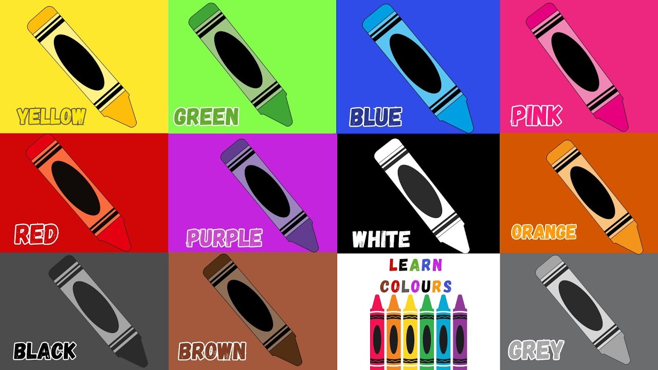 The Colors Song|Teach English Colors Vocabulary for Kindergarten Kids ...