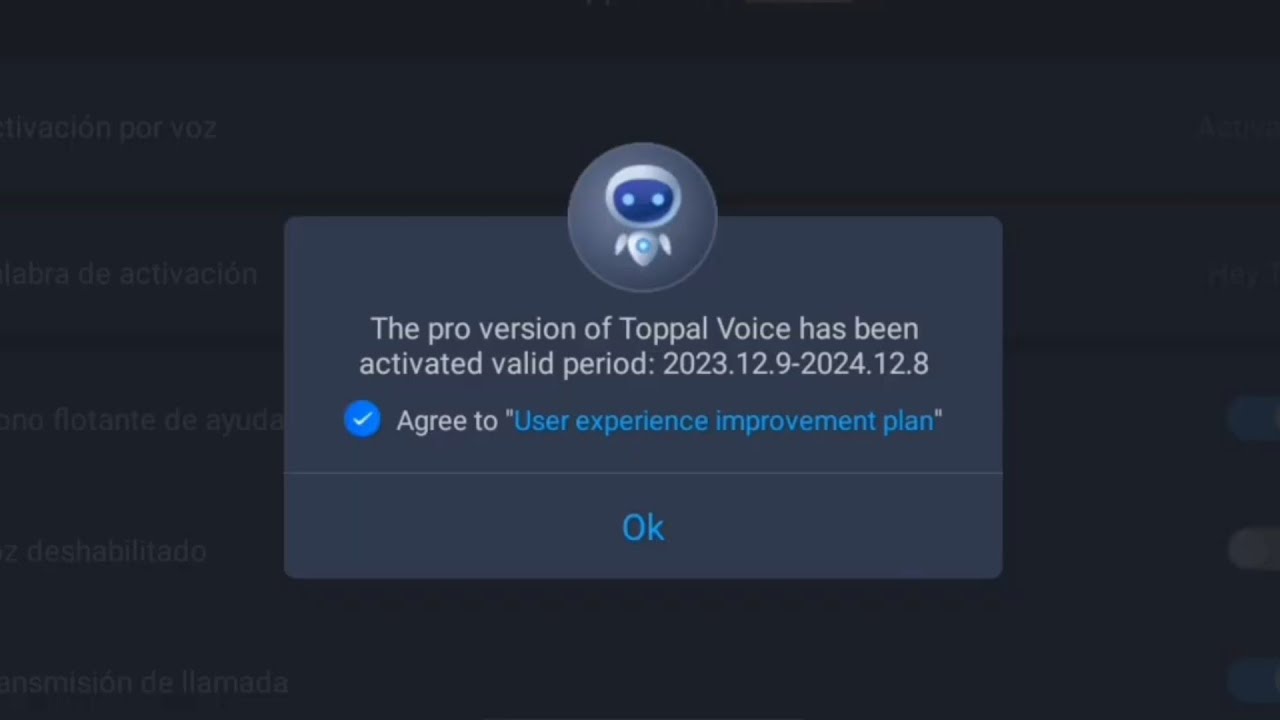 Toppal Voice en un firmware MG19. Los archivos de Toppal son del ...