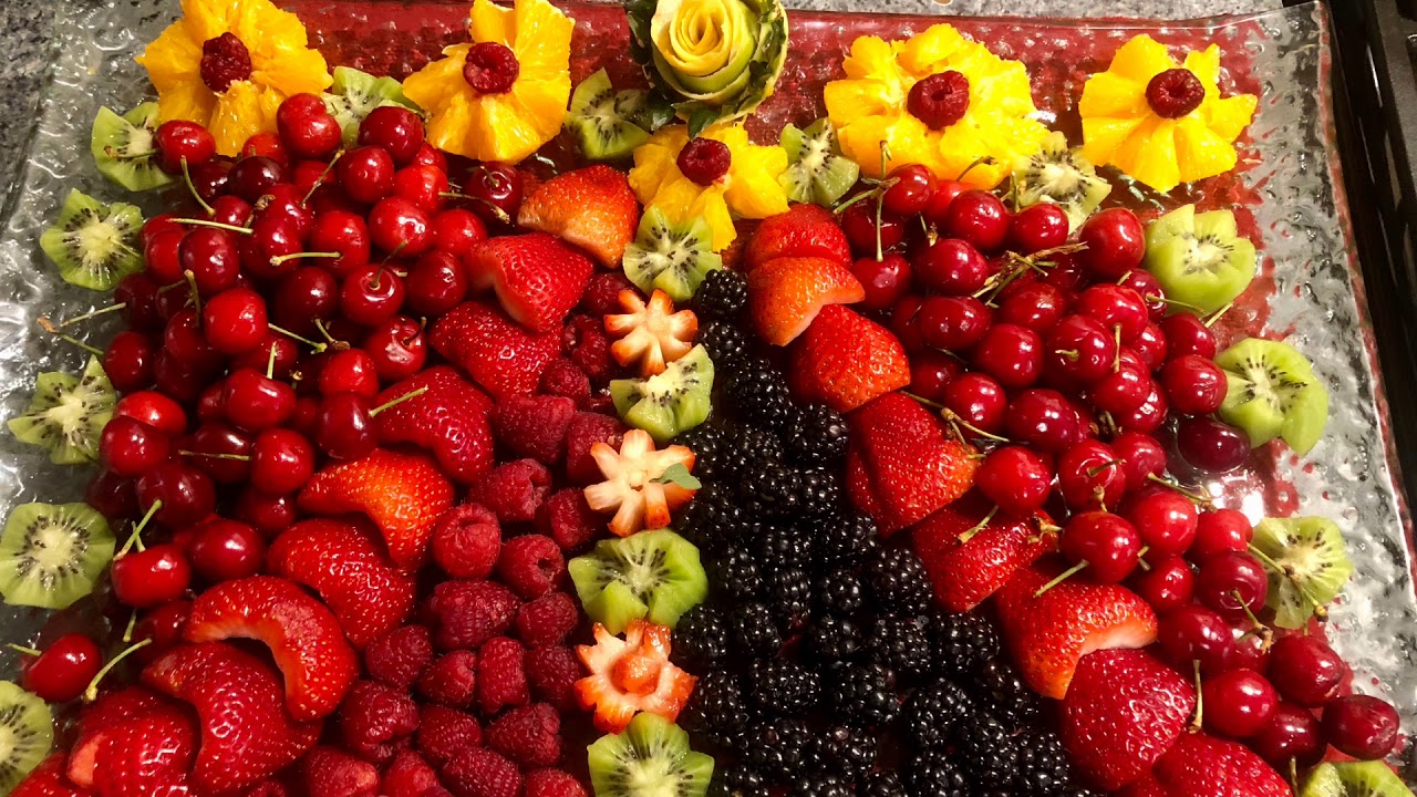Spring fruit platter - YouTube