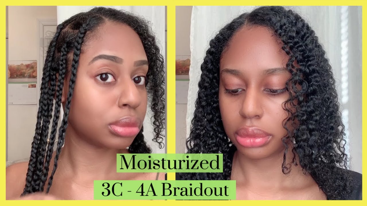 Moisturized And Defined Braid Out Style On 3c 4a Hair Camille Rose