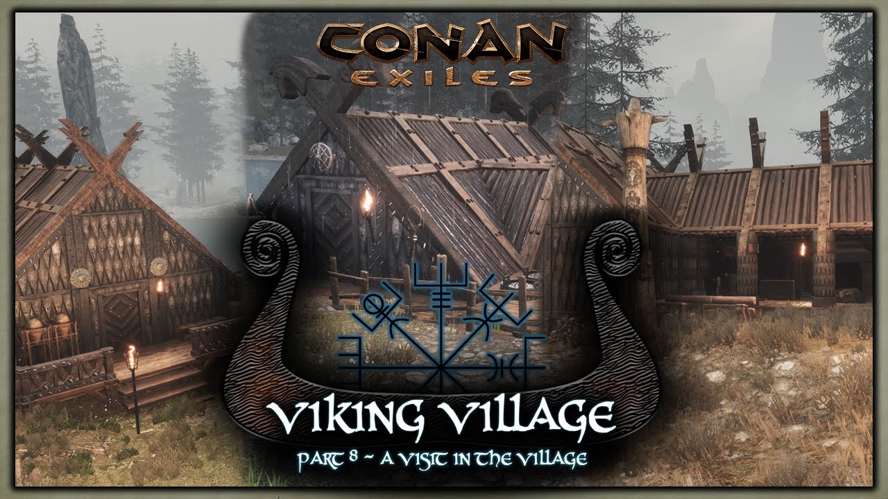 HOW TO BUILD A VIKING VILLAGE #8 - A VISIT IN THE VILLAGE [SPEED BUILD ...