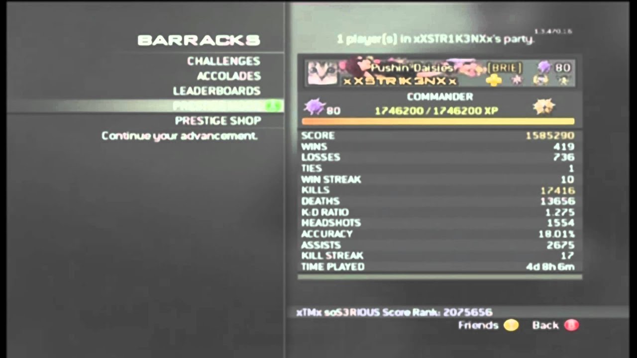 MW3 LeaderBoard And Prestige 5/10 - YouTube