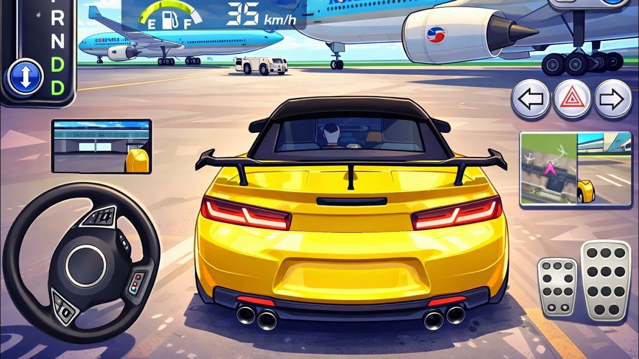 Racing Golden Car Driving For Kids | Car Game To Play | Android ...