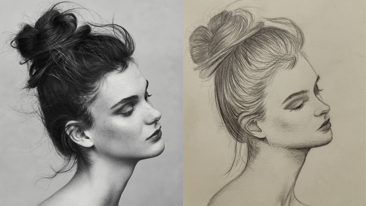 How to draw a face | drawing a face with Loomis method | sketch process ...