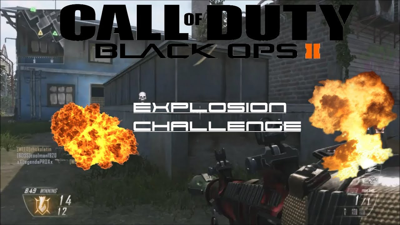 EXPLOSION CHALLENGE - Call of Duty: Black Ops 2 - YouTube