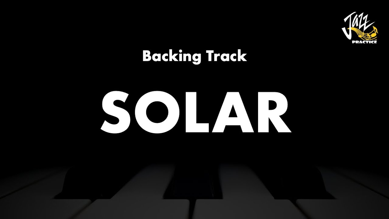 Solar - Jazz Standard Backing Track - YouTube
