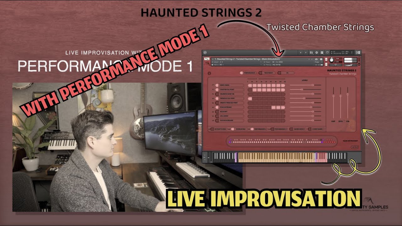 Haunted Strings 2 - Live Improvisation with Performance Mode 1 - YouTube