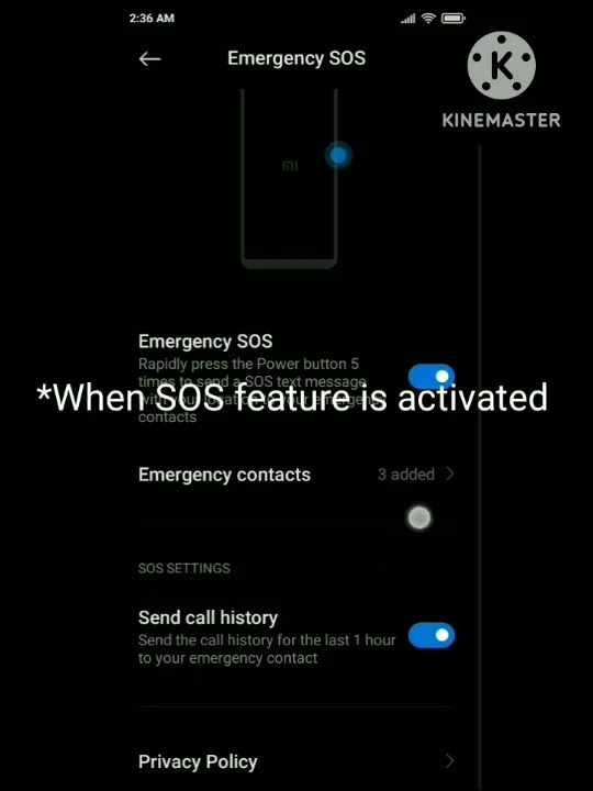 How To Enable SOS Feature In Your Phone - YouTube