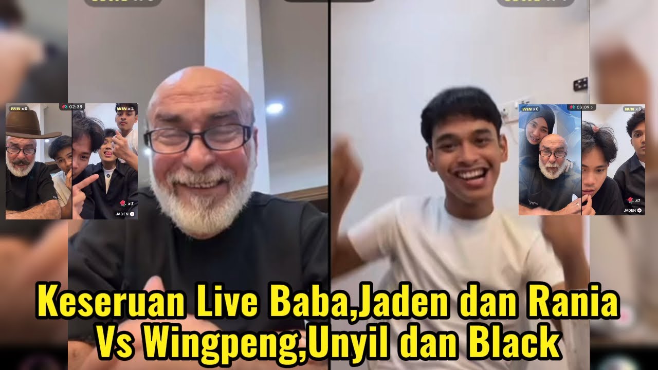 🔴Baba,Jaden dan Rania VS winpeng,Unyil dan Black ‼️#jadenbahtera # ...