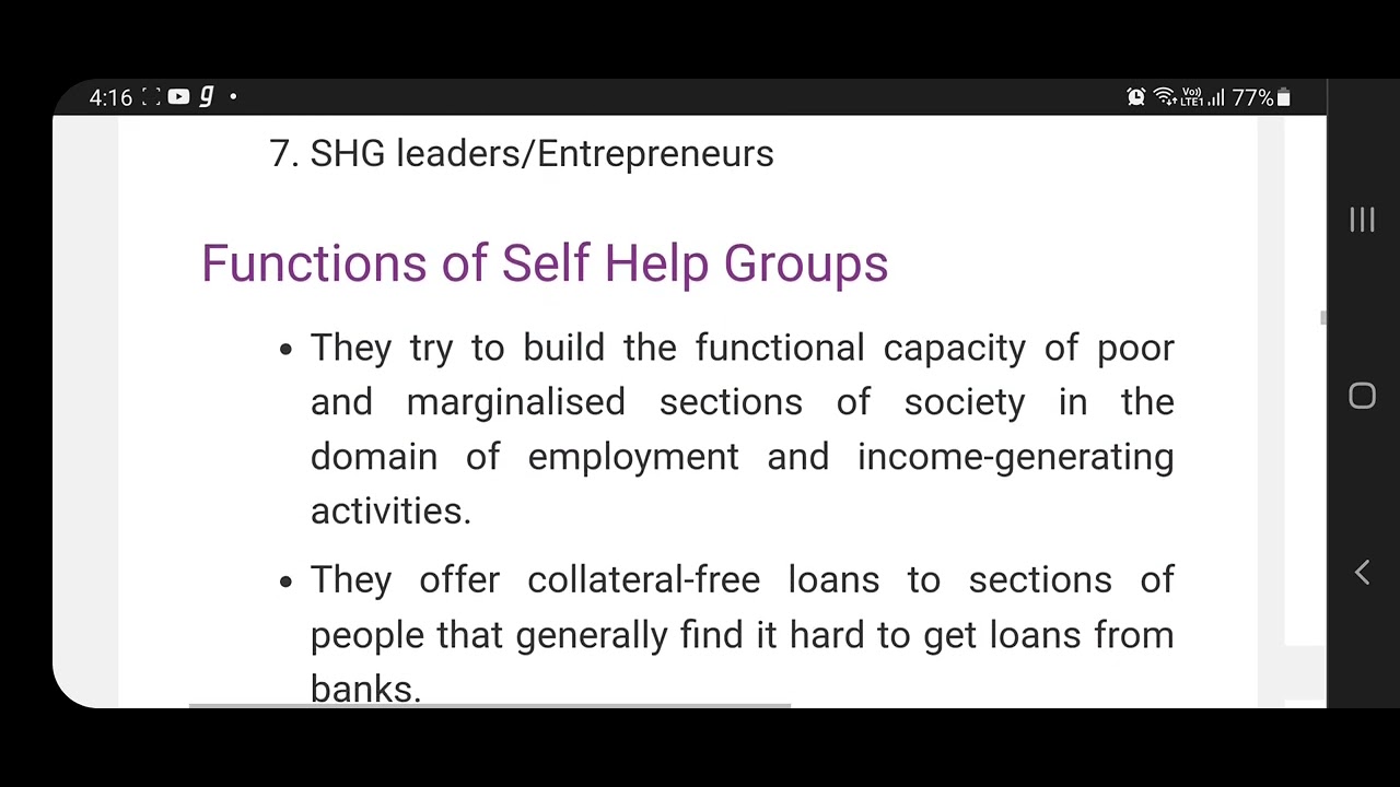 Q4 Discuss Meaning Need And Objectives Of Self Help Groups Also q4-discuss-meaning-need-and-objectives-of-self-help-groups-also