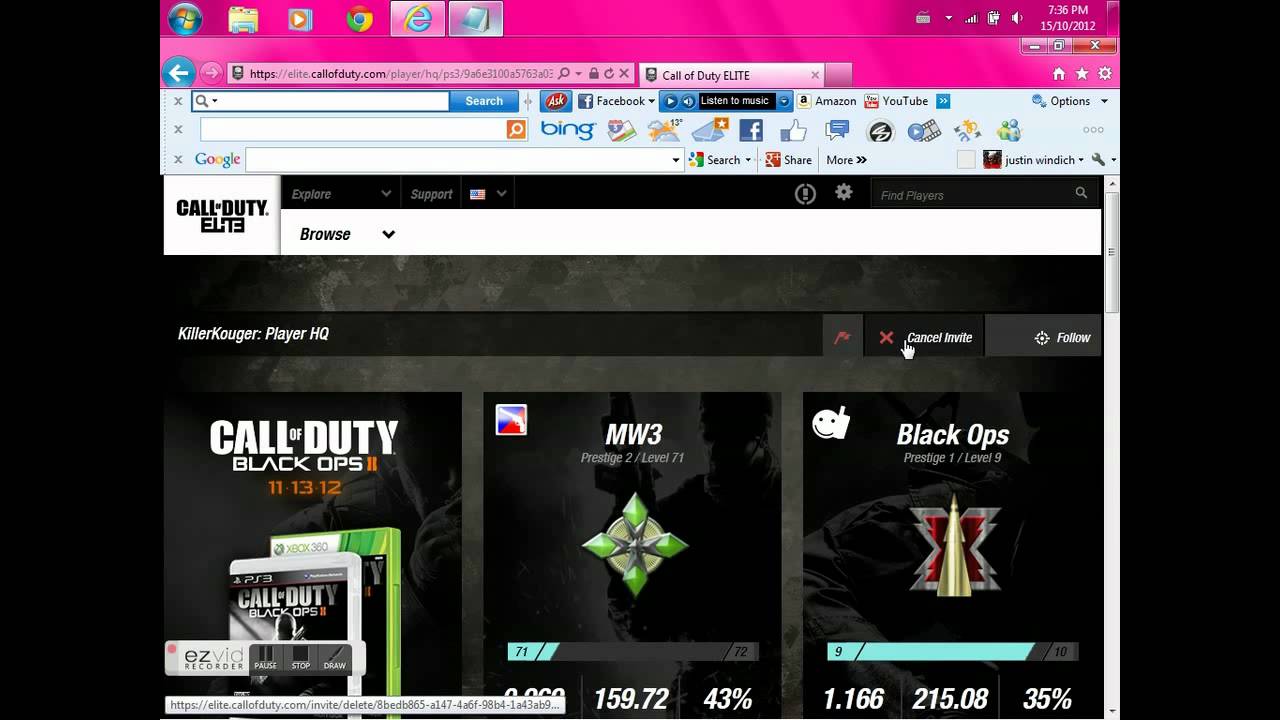 How To Invite People to your CoD Elite clan - YouTube