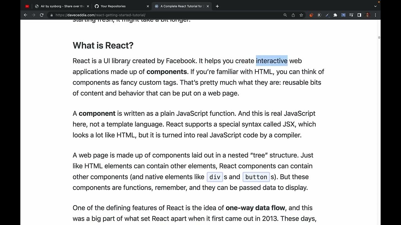 39. Hello World - What is React.js why we use it and how to make Hello ...