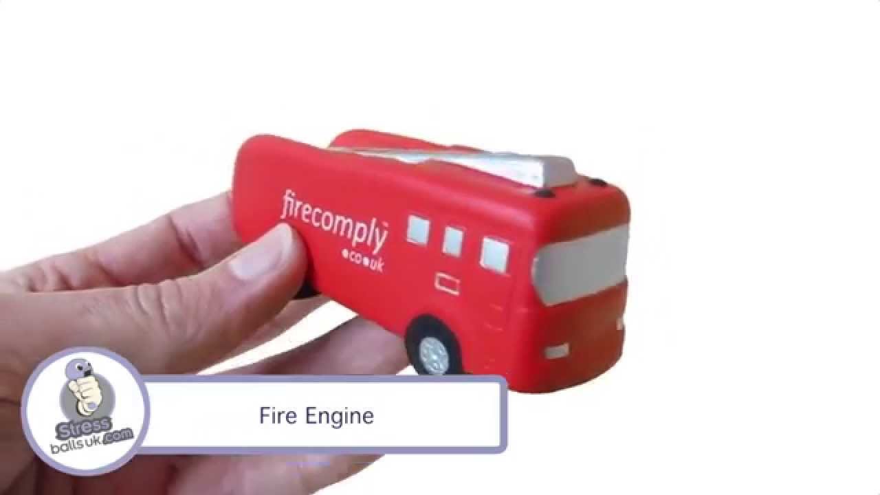 Fire Engine Shaped Stress Ball - YouTube