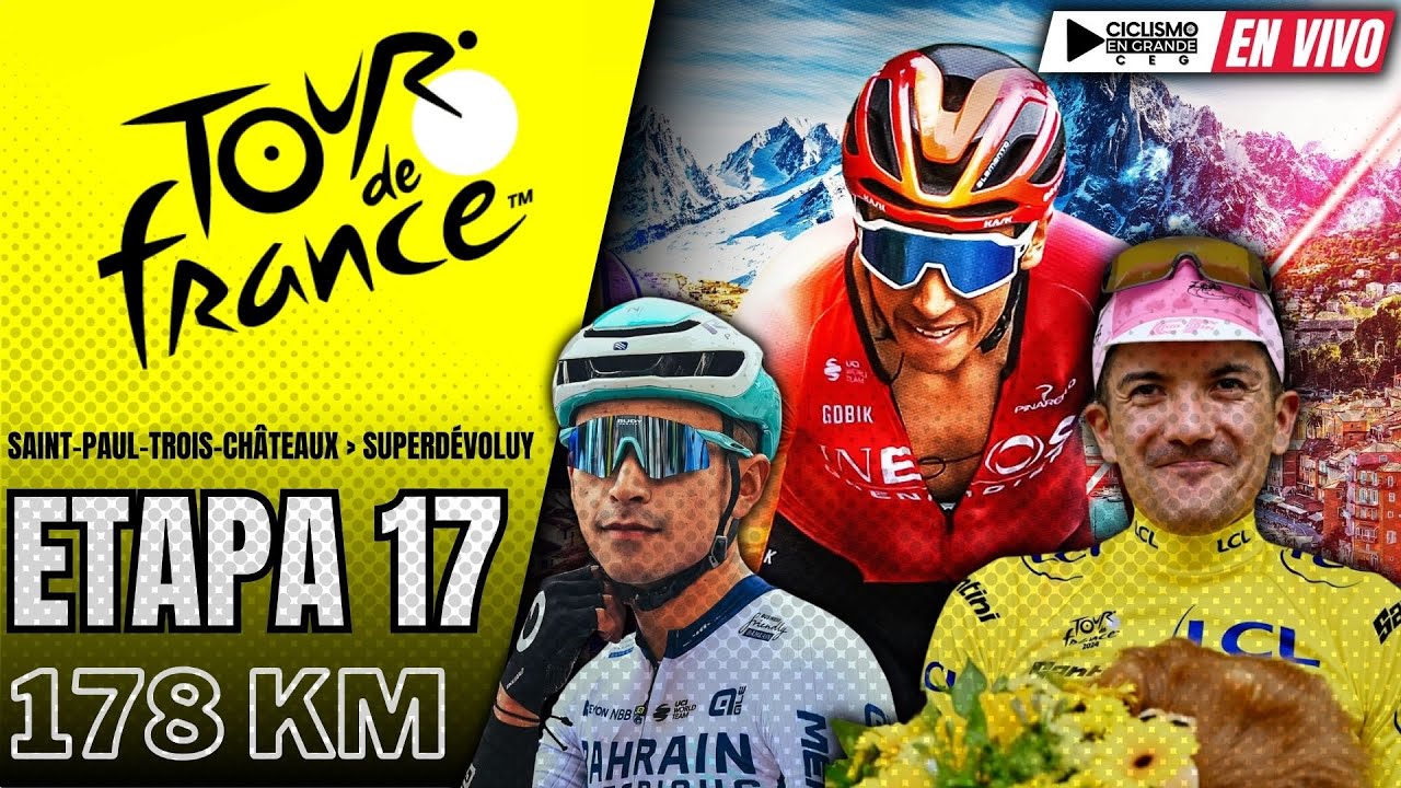 🔴((EN VIVO)) 🚵‍♂️TOUR DE FRANCIA 🟡ETAPA 17 - 178 KM 🚵‍♂️ - YouTube