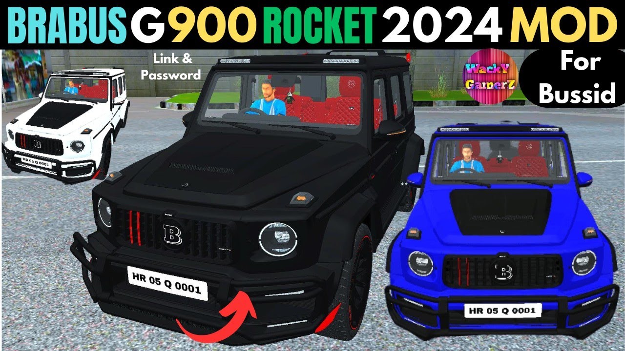 BRABUS G900 ROCKET 🚀 2024 CAR MOD FOR BUSSID - WackY GamerZ - YouTube