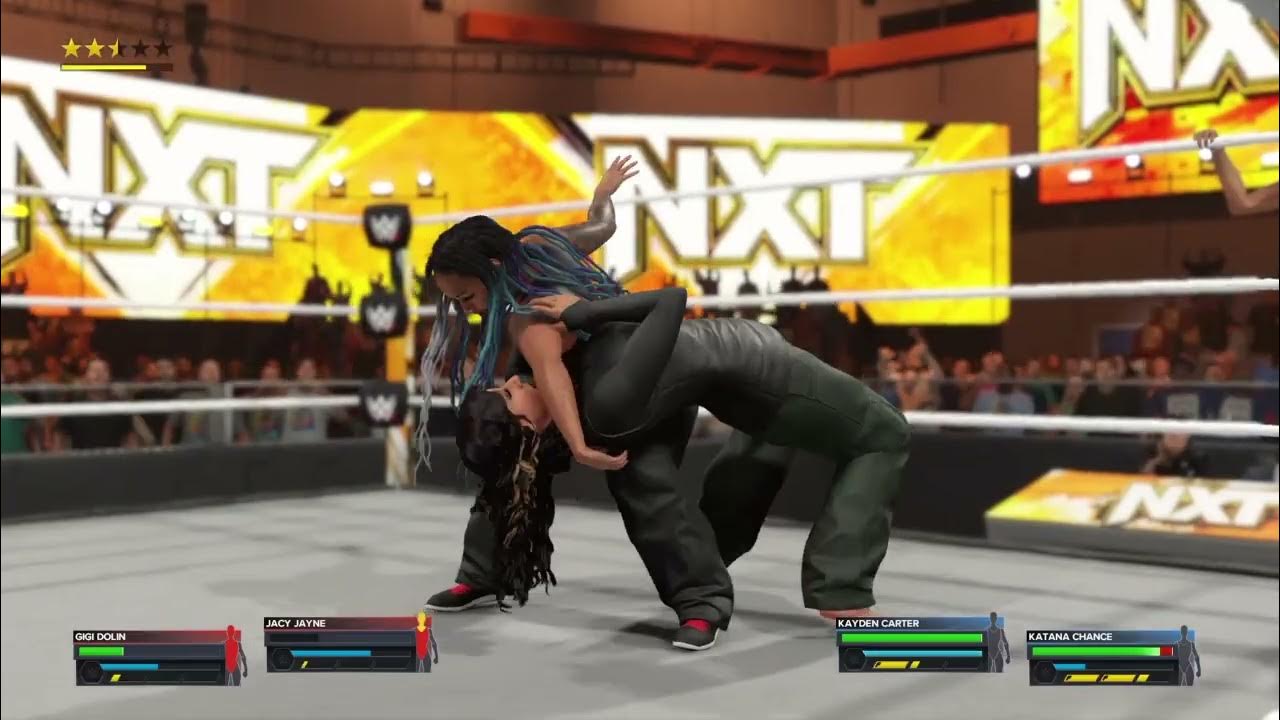 WWE 2K23 - Katana Chance & Kayden Carter vs. Toxic Attraction - Tag Team Match - YouTube