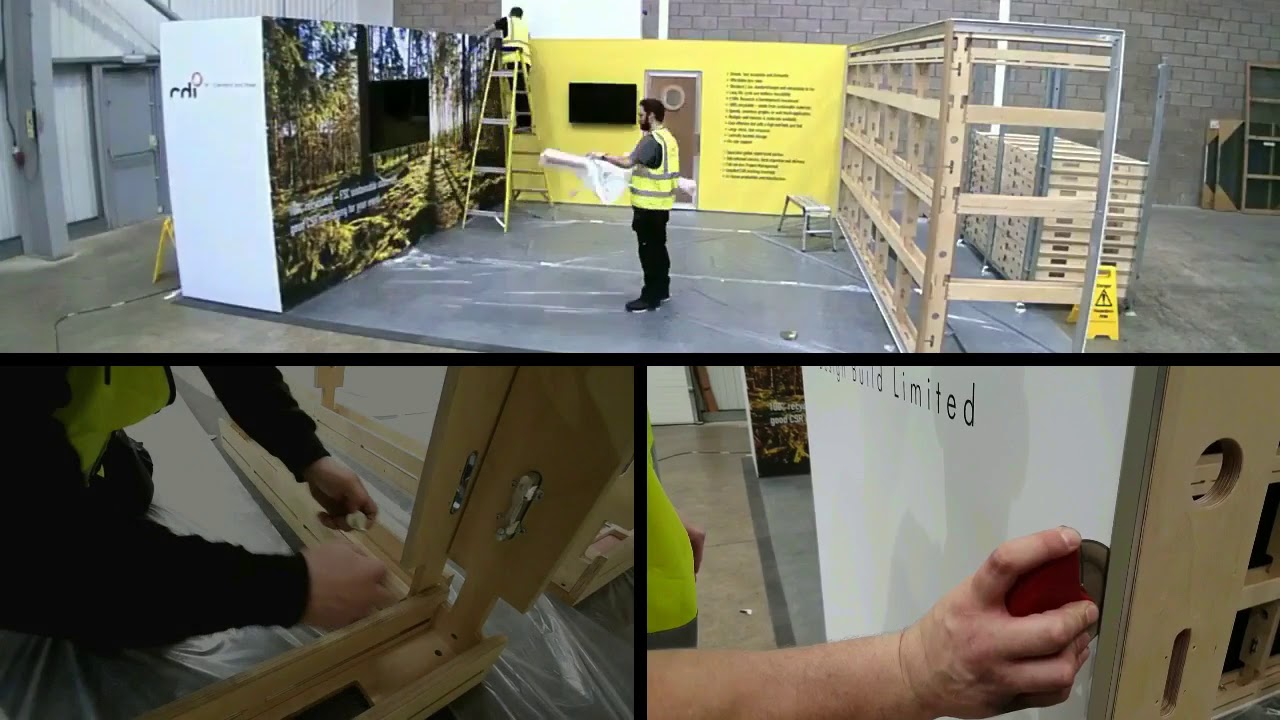 CDI World - UK & Europe Bespoke Build Modular Stand system - YouTube