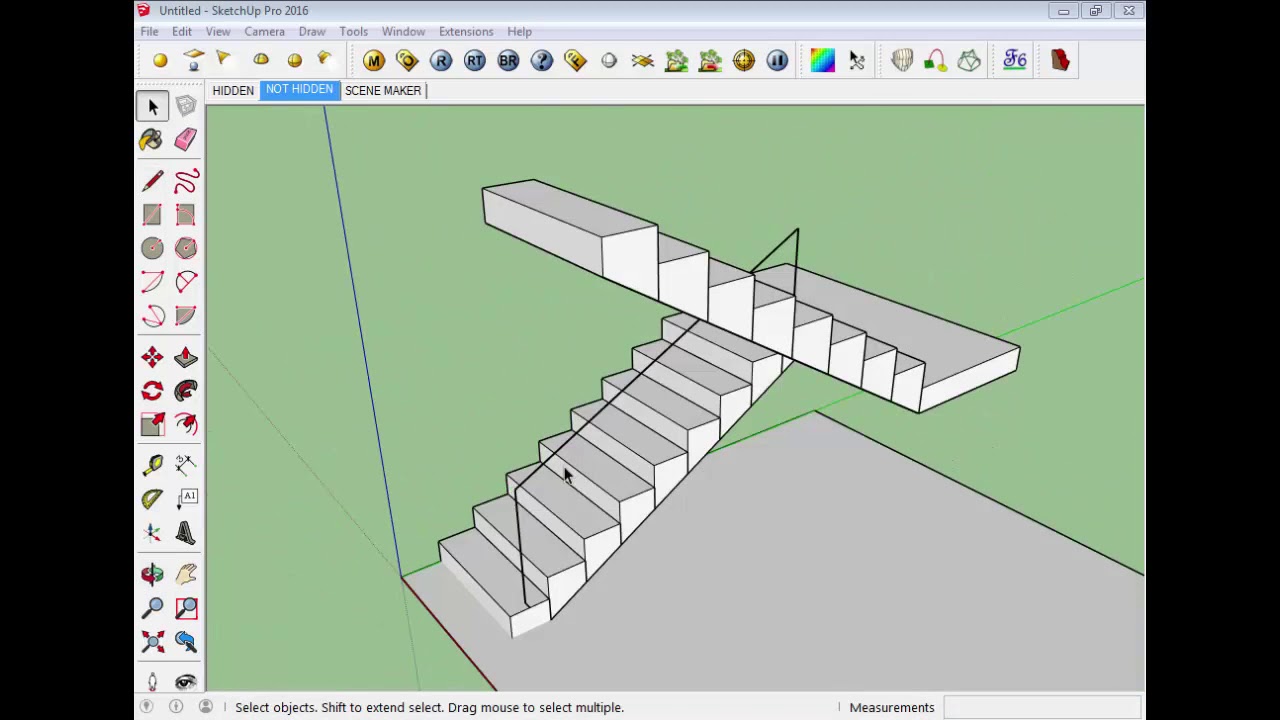 How To Make Simple Stairs In Sketchup YouTube how-to-make-simple-stairs-in-sketchup-youtube