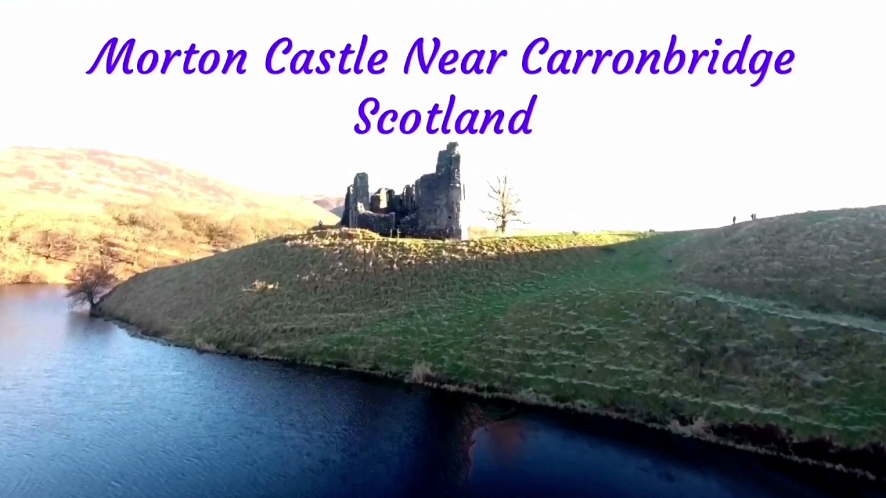 Morton Castle Near Carronbridge up Scotland dji phantom 4 - YouTube