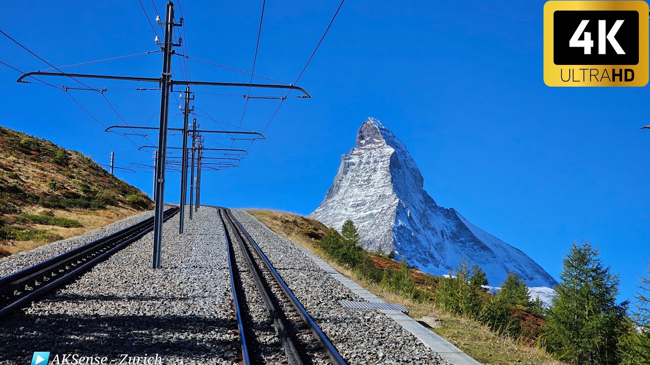 Cab Ride - Gornergrat Bahn Matterhorn Railway, Zermatt Switzerland ...