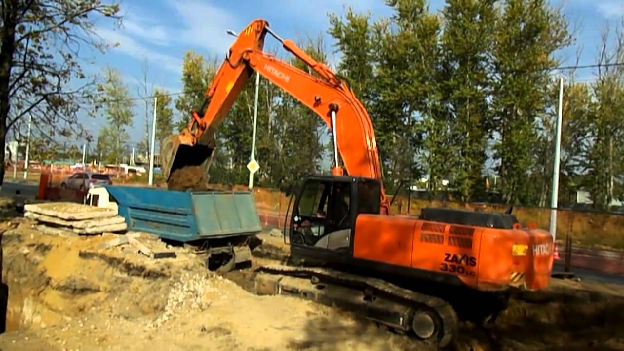 Hitachi Zaxis 330LC-5G - YouTube