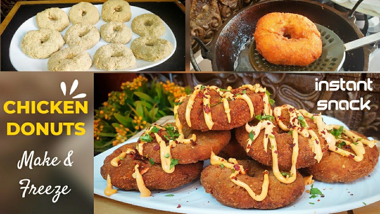 CRISPY CHICKEN DONUTS - Make & Freeze for Months - Instant Snack ...