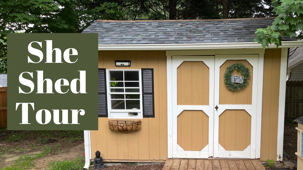She Shed Tour | 10’ x 12’ Shed Remodel | Welcome to my Creative Space ...