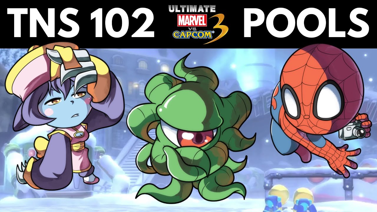 TNS UMVC3 #102 Tournament POOLS (Nemesis, Spider-Man, Hsien-Ko, Ryu ...