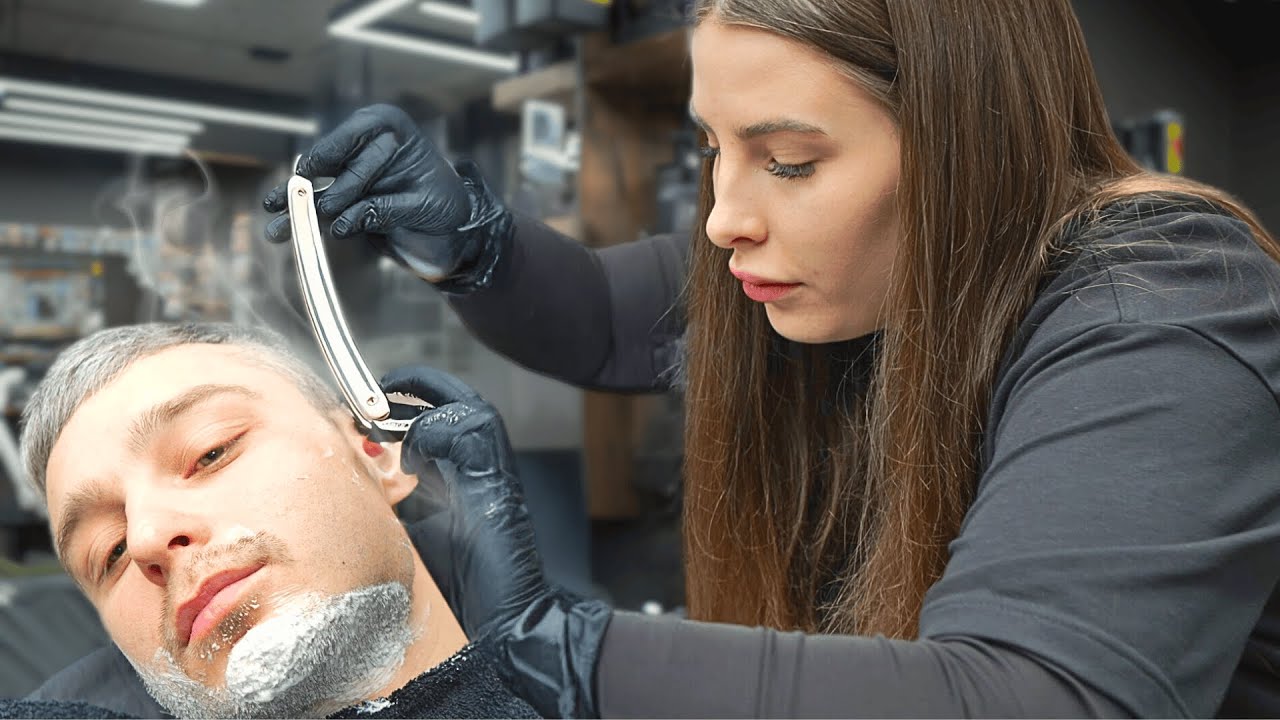 She’s just Graduated and Already Doing GORGEOUS Royal Shave💈 - YouTube